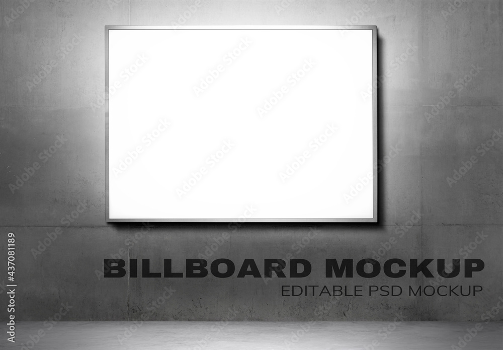 Editable Billboard Design Mockup Stock Template | Adobe Stock