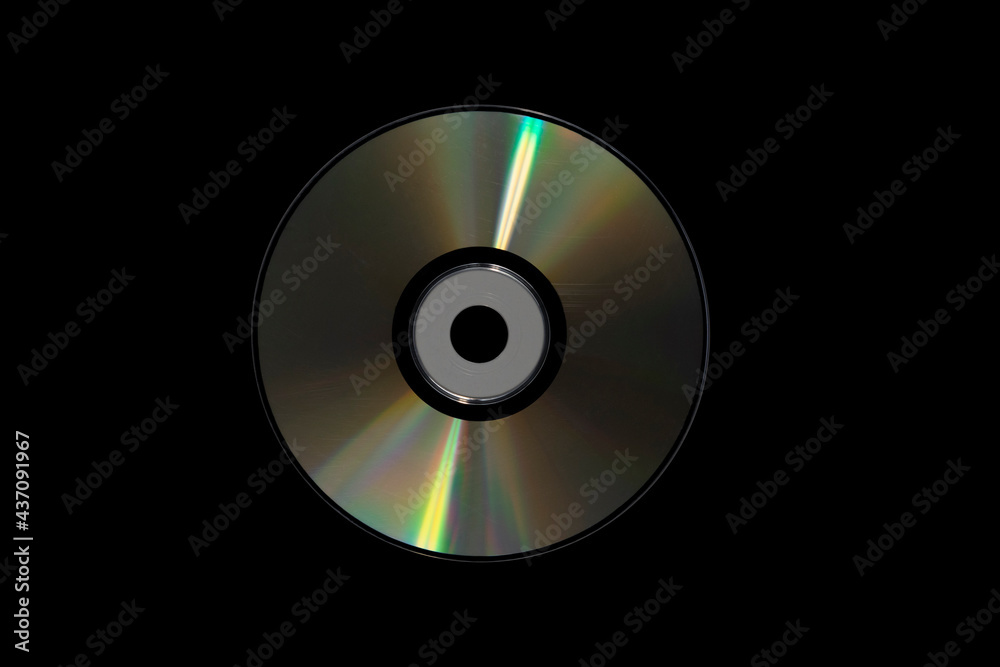 cd or dvd, storage data information technology. music and movie record ...