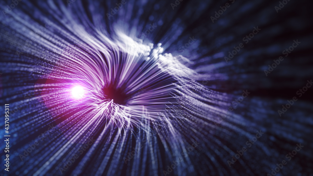 Shockwave Vortex Explosion Background/ Illustration of an abstract ...