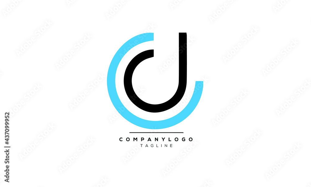 Alphabet letters Initials Monogram logo CJ, CJ INITIAL, CJ letter Stock ...