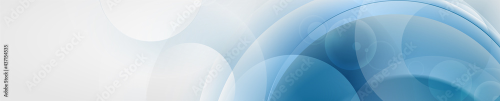Blue and grey abstract shiny geometric background with circles. Vector ...