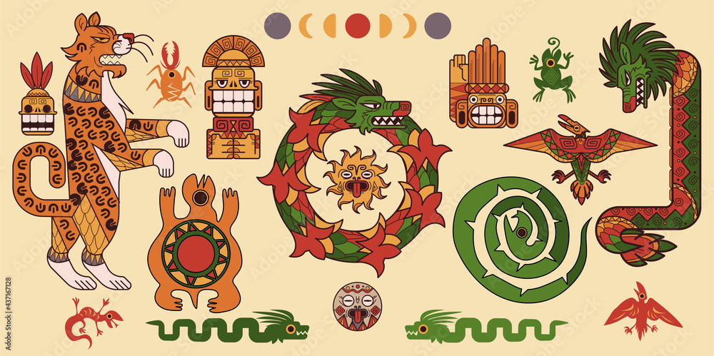 Aztec Snake Vs Leopard