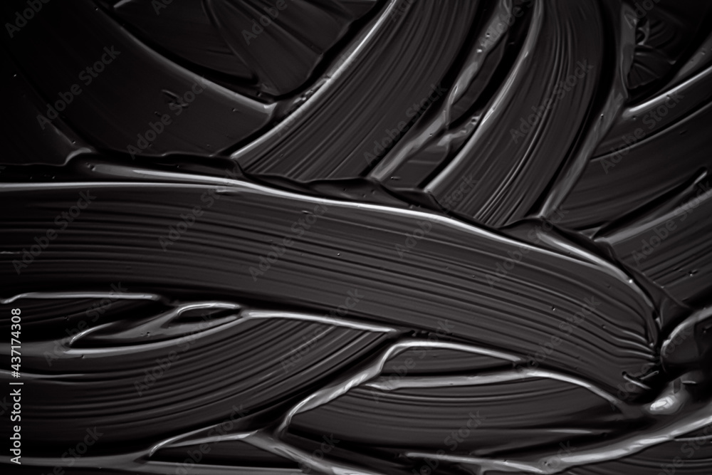 Black cream texture background, cosmetic product and makeup backdrop ...