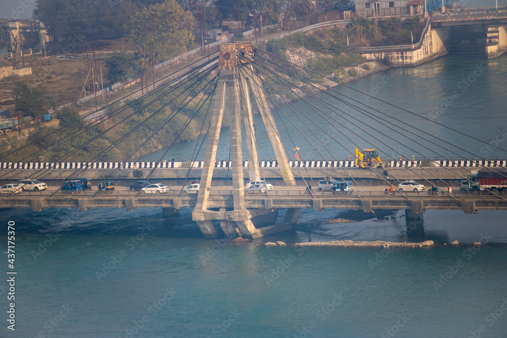 Bridge over Holy River Ganges in Haridwar Uttarakhand India, bridges of ...