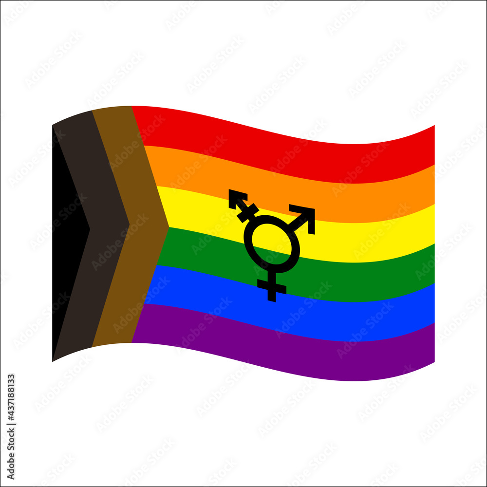 Pride flag. Happy Pride Month. Rainbow colors isolated on white ...