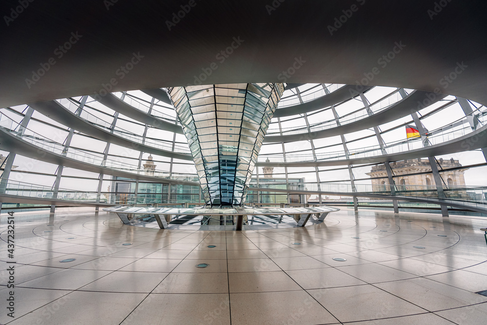 German Parliament Building Interior