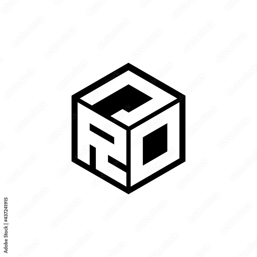 RDJ letter logo design with white background in illustrator, vector ...