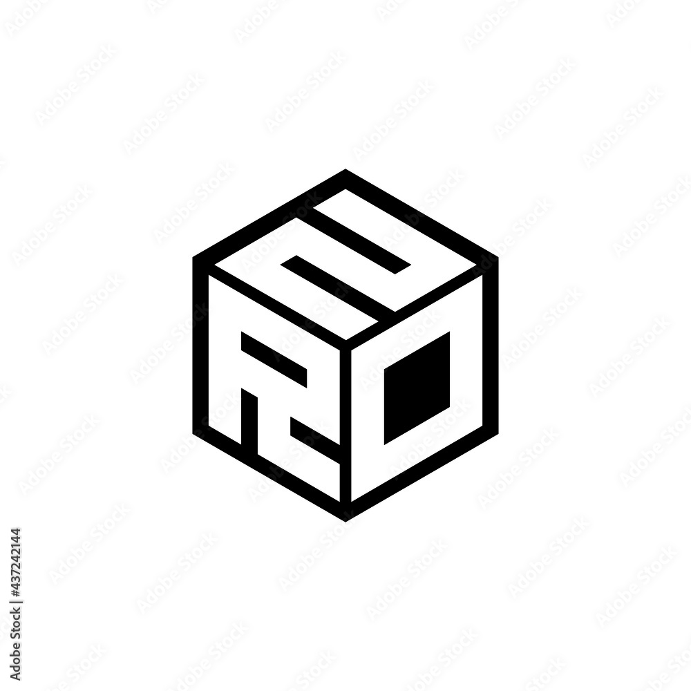 RDN letter logo design with white background in illustrator, vector ...