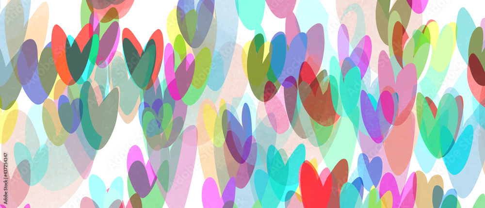 Abstract Heart Backgrounds Multicolored Heart Wallpaper Web Background ...