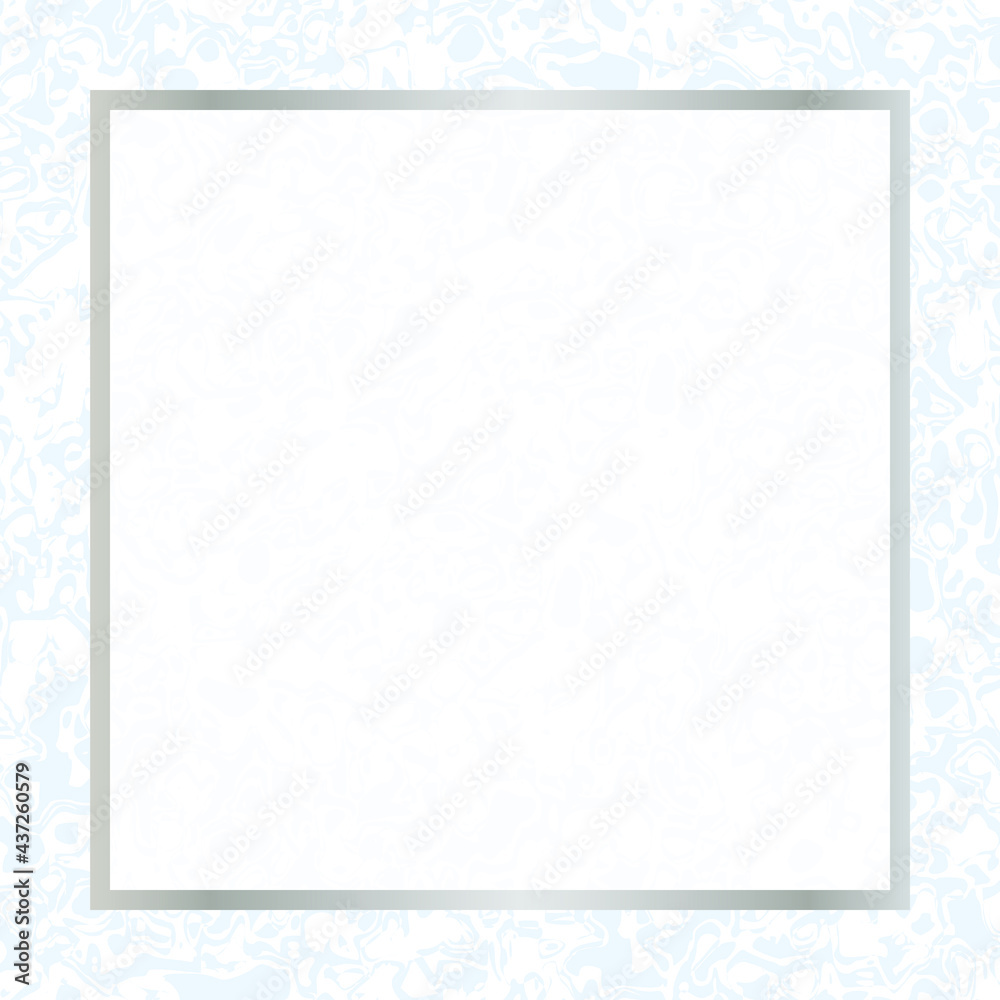 Frame on an abstract light blue background. An elegant pattern for ...