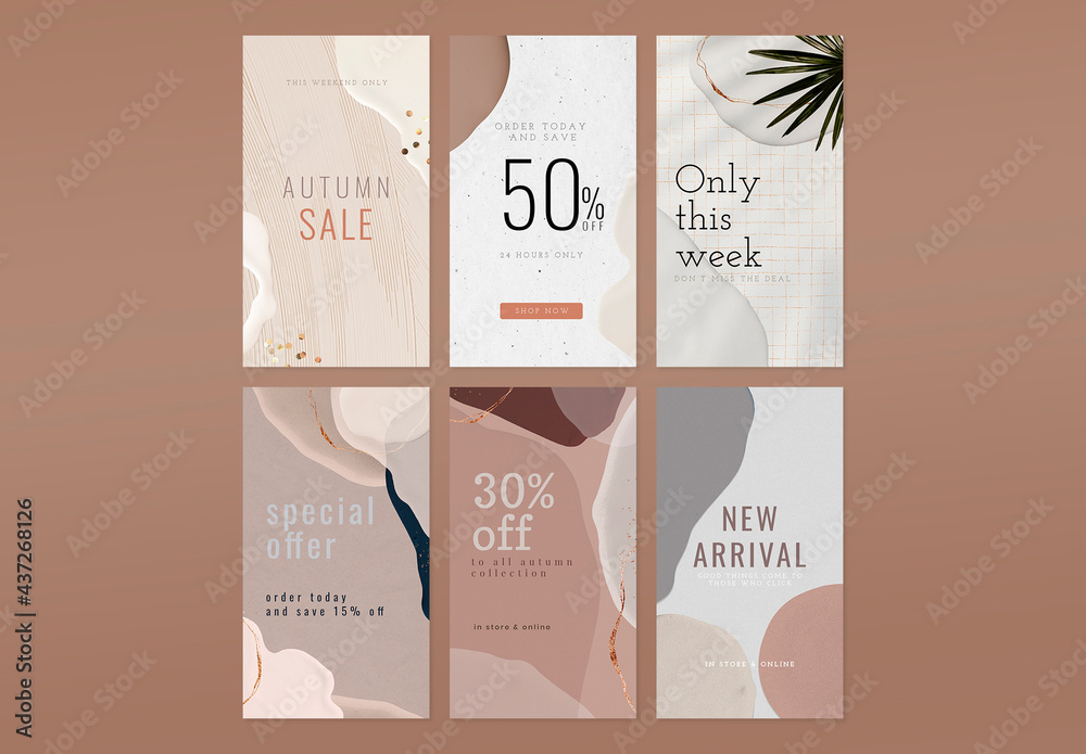 Online Shopping Banner Layout Stock Template | Adobe Stock