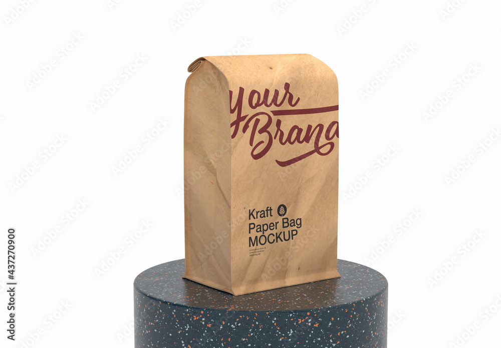 Kraft Paper Bag Mockup Stock Template | Adobe Stock