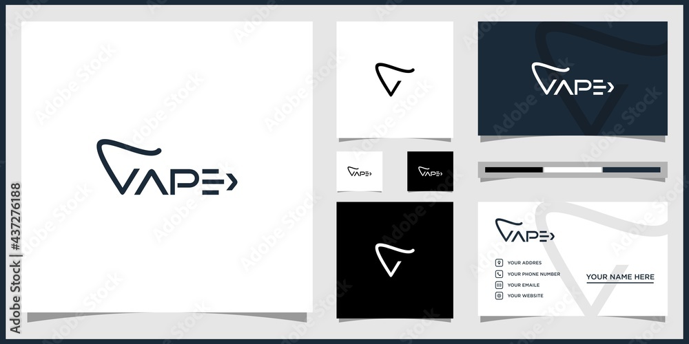 vape logo design Stock Vector | Adobe Stock