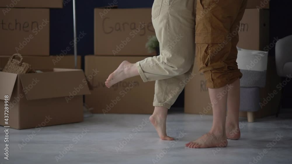 Moving to a new house or apartment, real estate concept. Close-up of ...