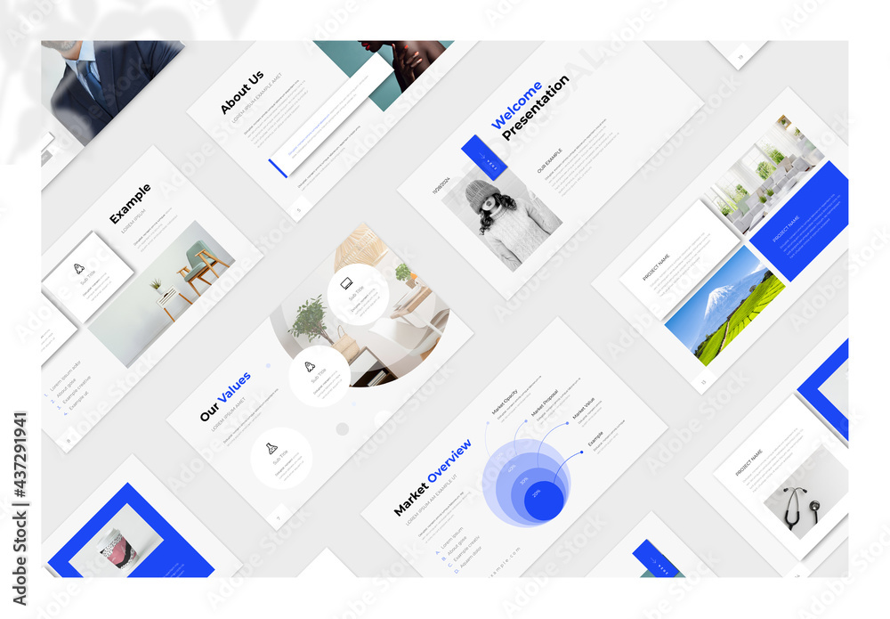 Project Proposal Presentation Layout Stock Template | Adobe Stock