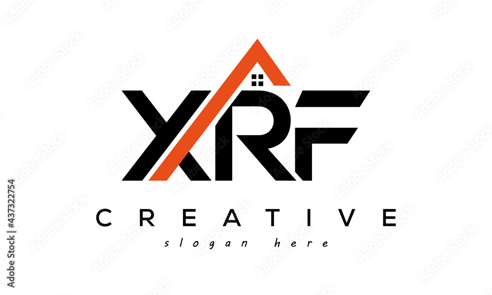 initial XRF letters real estate construction logo vector Stock Vector ...