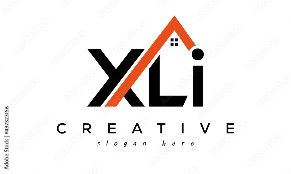 initial XLI letters real estate construction logo vector Stock Vector ...