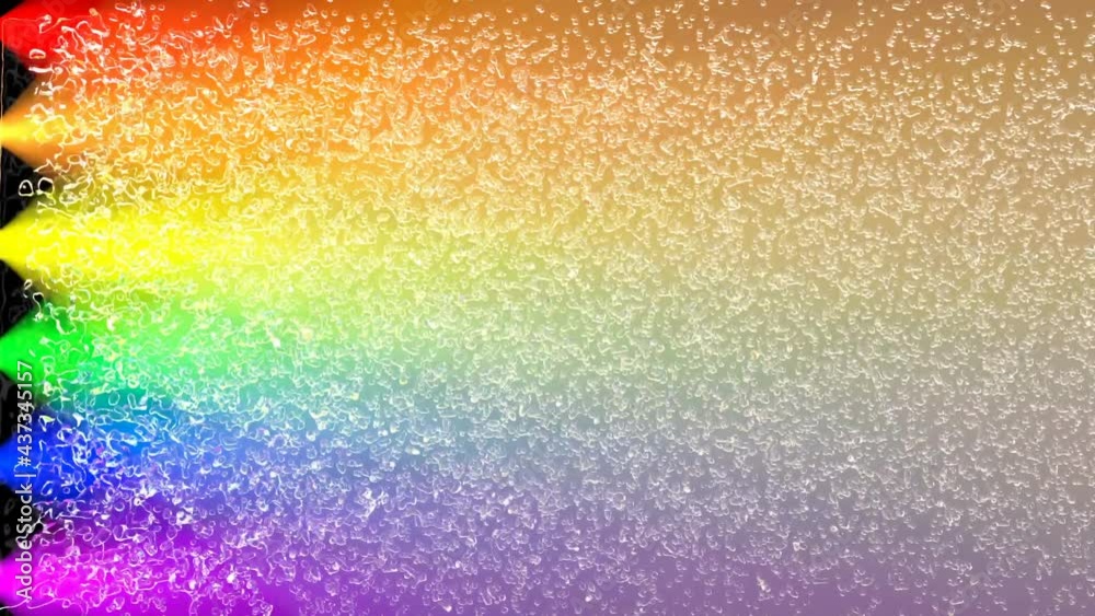 Rainbow flag lgbtiq plus pride 3d animation with water splash 4k Stock ...