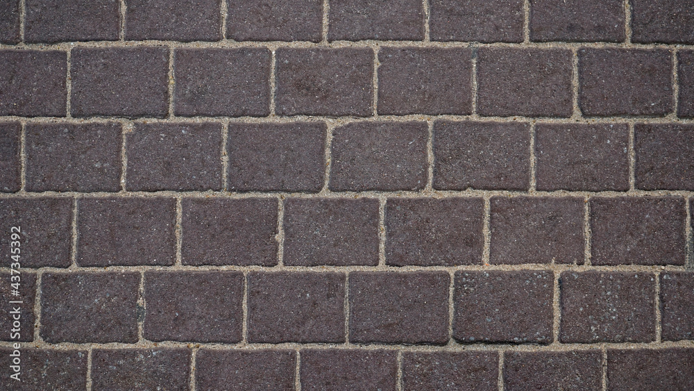 Surface grunge rough of grey sidewalk square bricks, Paving cobblestone ...