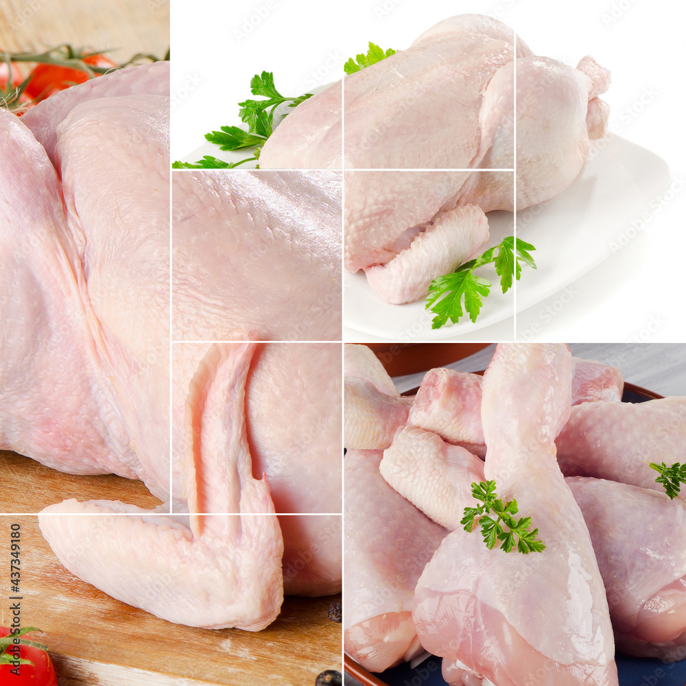 Raw Chicken Parts
