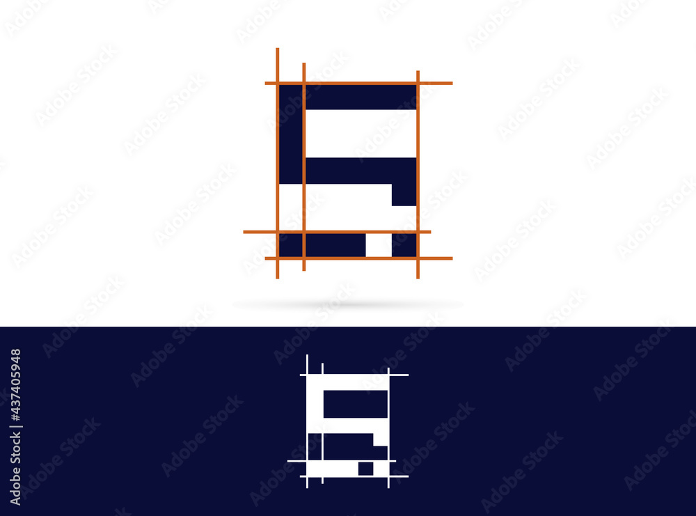 Letter S architecture logo design. Vector combination of construction ...