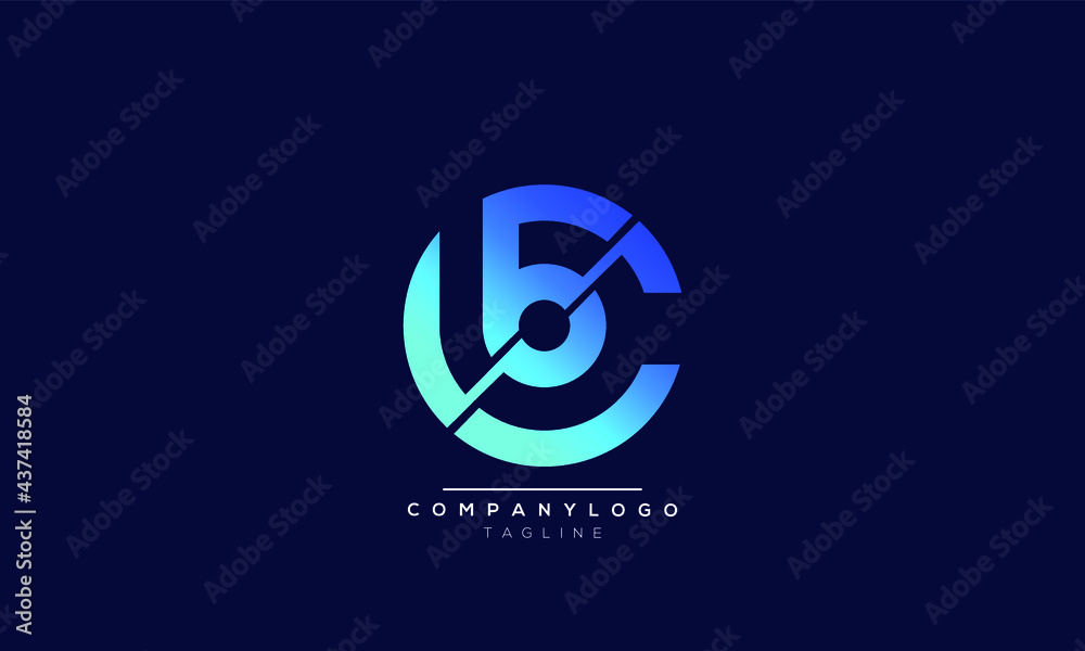 BC initials monogram letter text alphabet logo design Stock Vector ...