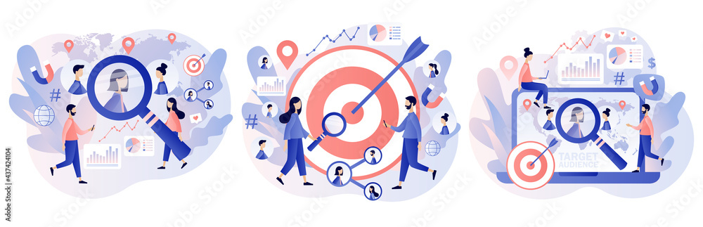 Target audience, customers outreach, digital targeting marketing ...