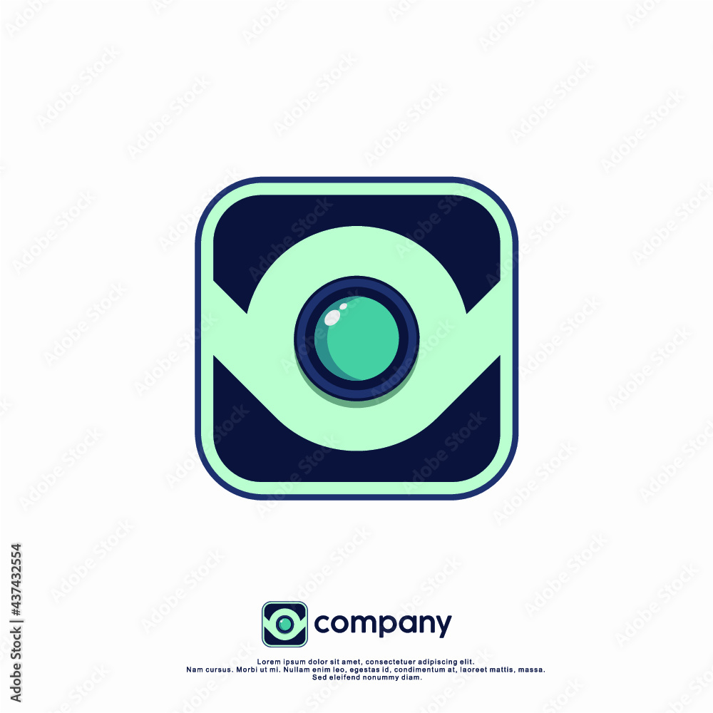Polaroid Camera Logo Design for Photographer or Apps Stock Vector ...