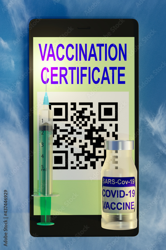 COVID-19 Vaccination certificate. Covid passport. Covid Digital vaccine ...