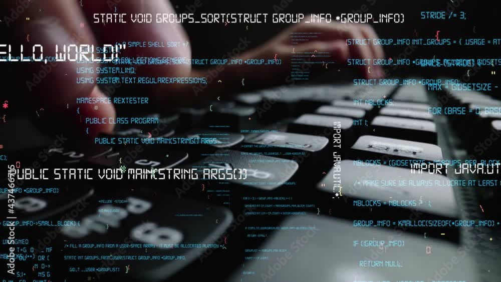 Creative visual of computer programming coding and software development ...