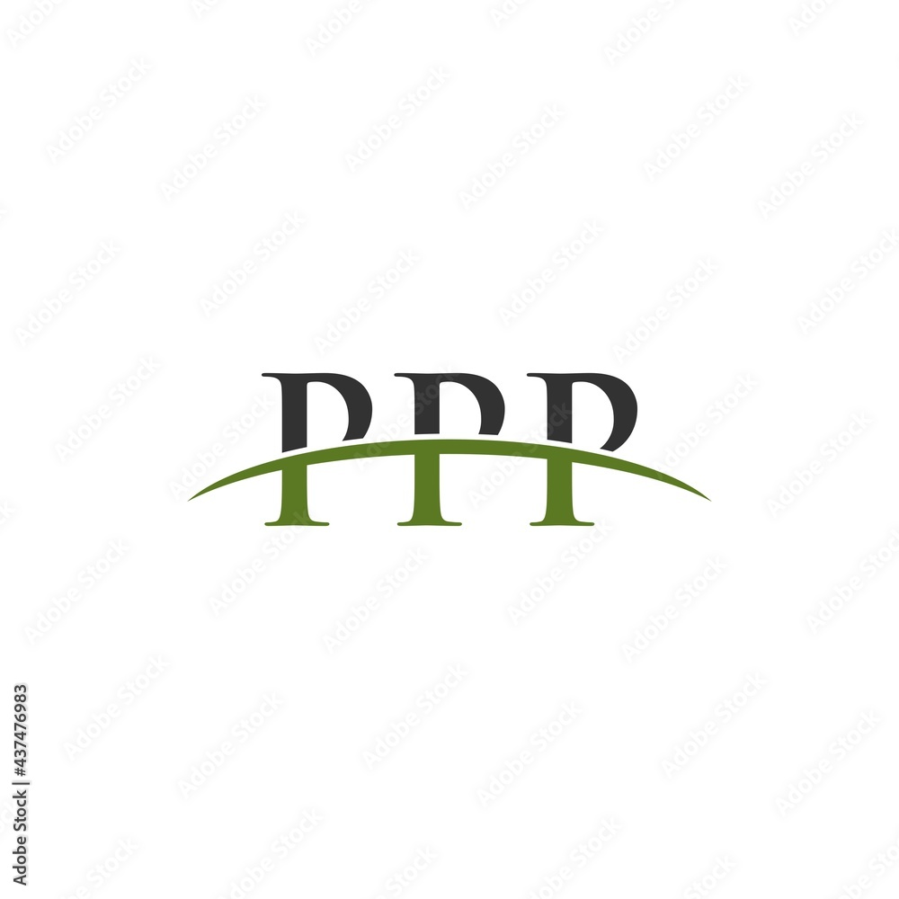 PPP initial swoosh horizon, letter logo designs corporate inspiration ...