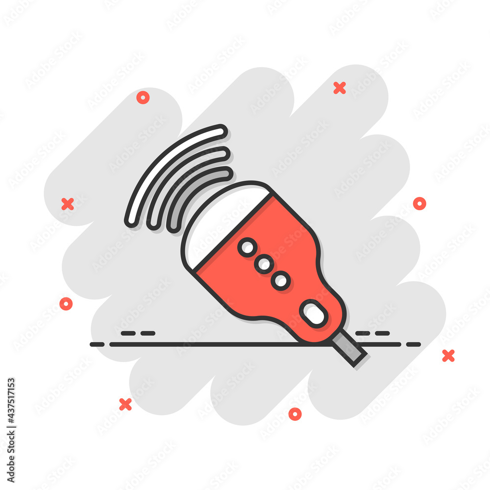 Ultrasound icon in comic style. Scanner equipment cartoon vector ...