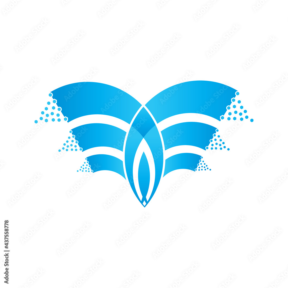 Science of Technology Logo Design Shape Stock Vector | Adobe Stock