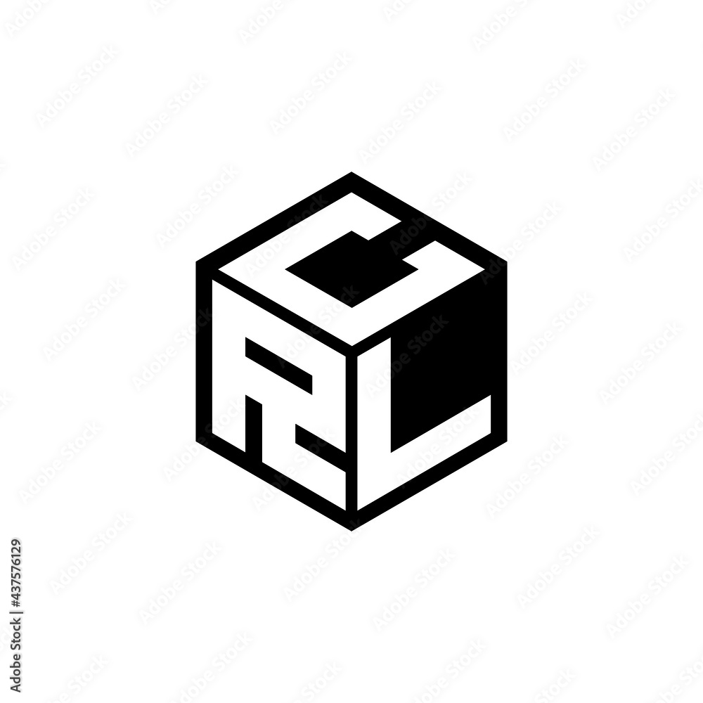 RLC letter logo design with white background in illustrator, vector ...