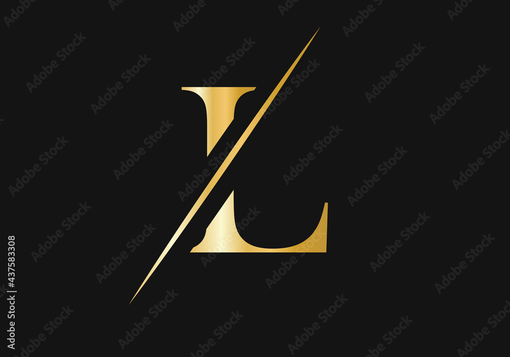 Initial L logo. L Logo for luxury fashion branding. Stock Vector ...