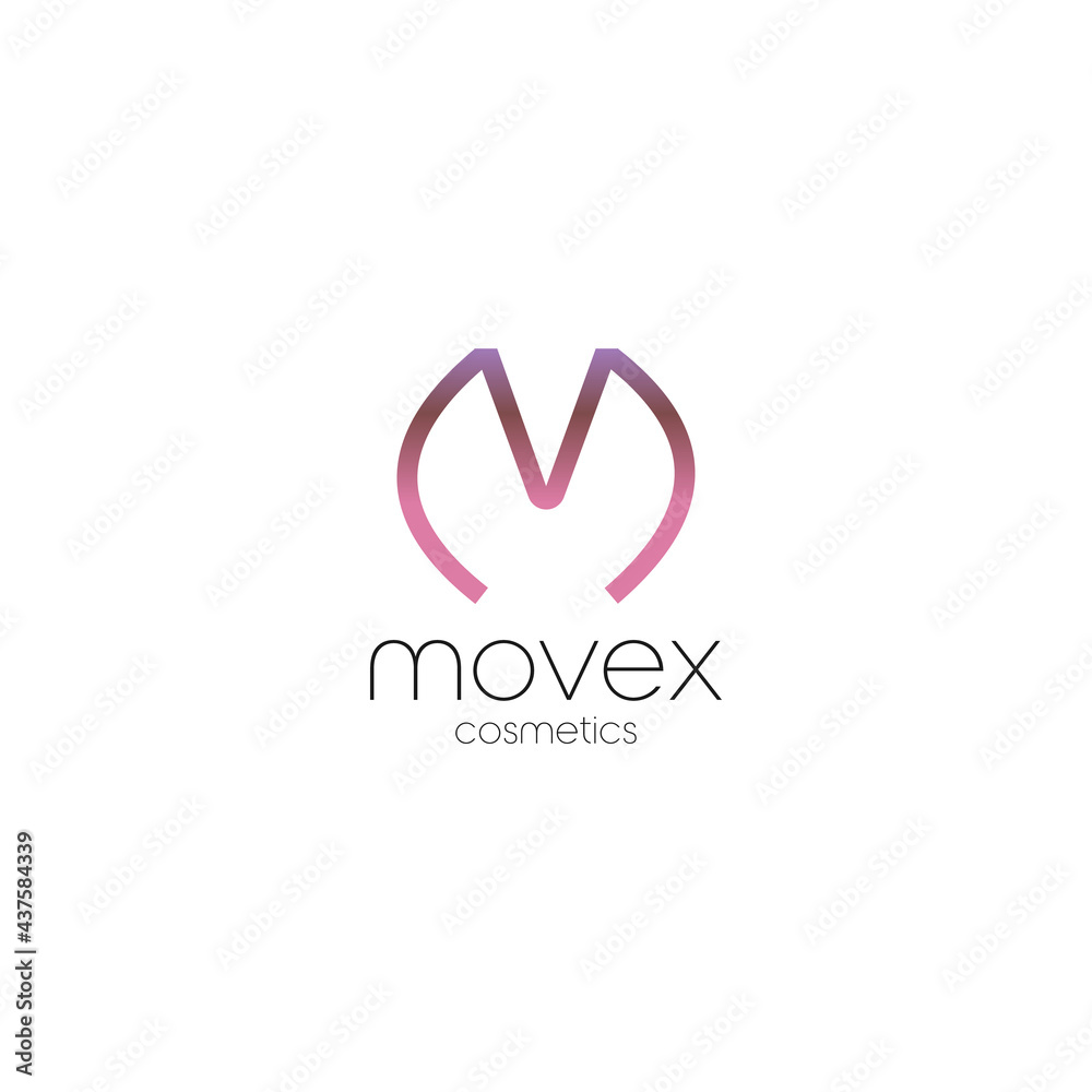 Movex Cosmetics branding identify logo, Modern logo Stock Vector ...