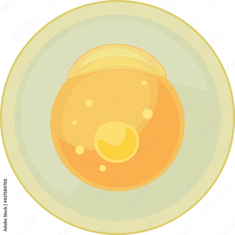 Freshwater fish egg (spawn) isolated on white background Stock Vector ...