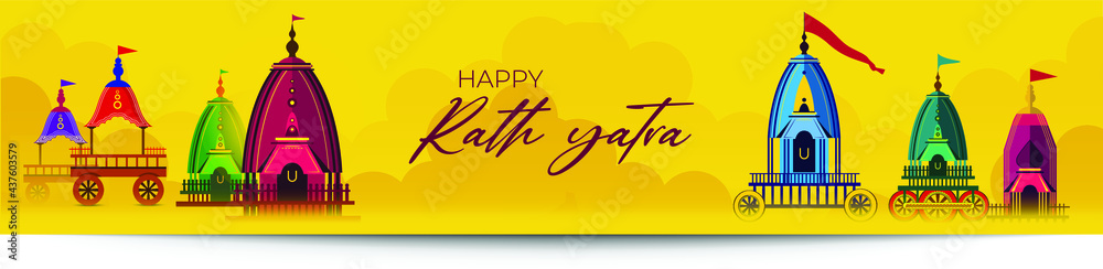 Creative Rath yatra banner all in one rath yatra Stock Vector | Adobe Stock