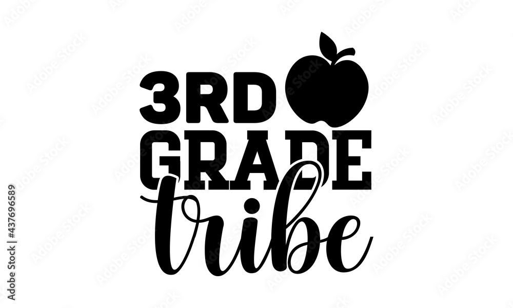 3rd grade tribe - school tribe t shirts design, Hand drawn lettering ...