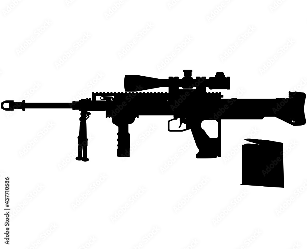 anti materiel rifle, GM6 Caliber 50 BMG Cal 12 × 99 NATO Bulpup Semi ...