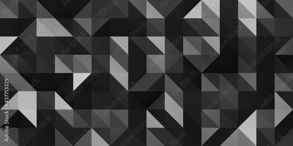 Abstract geometric pattern background with large size triangles in ...