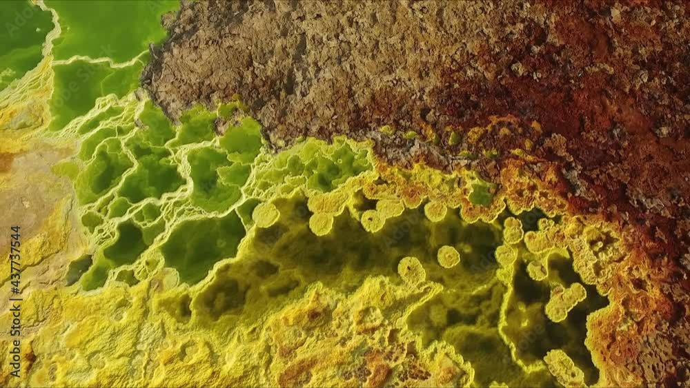 Wonders of planet Earth. Fantastic paints of the Danakil Desert. The ...