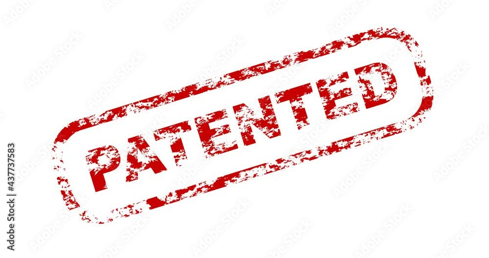 Patented Seal Certificate Clip. Animation of a patented seals, on white ...