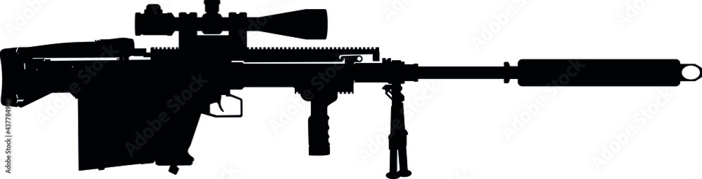 Gepard (Gepárd) anti materiel rifle, GM6 Lynx Caliber 50 BMG 12 × 99 ...