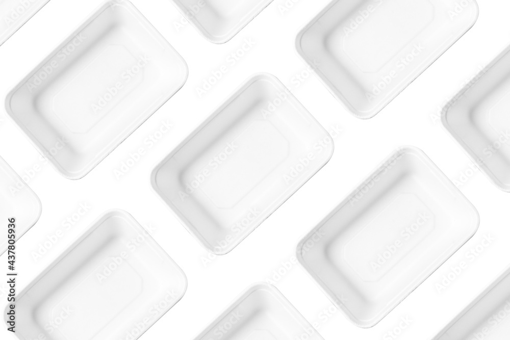 Top view of empty rice box isolated on a white background. Rice boxes ...