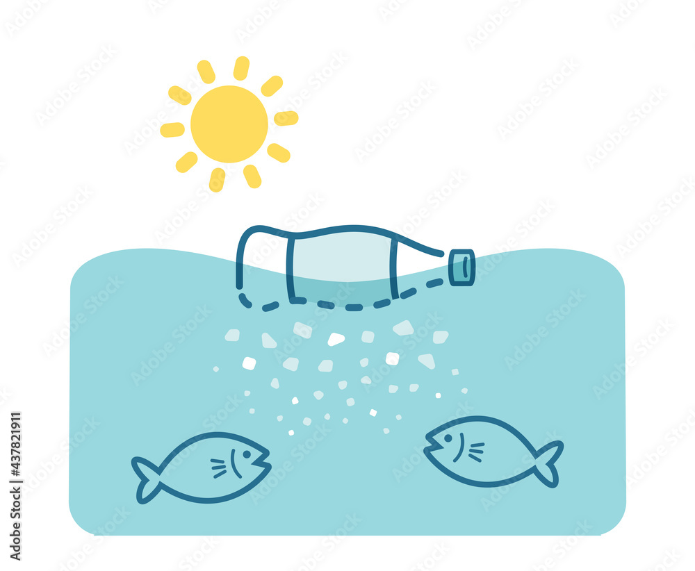 Microplastic Stock Vector | Adobe Stock