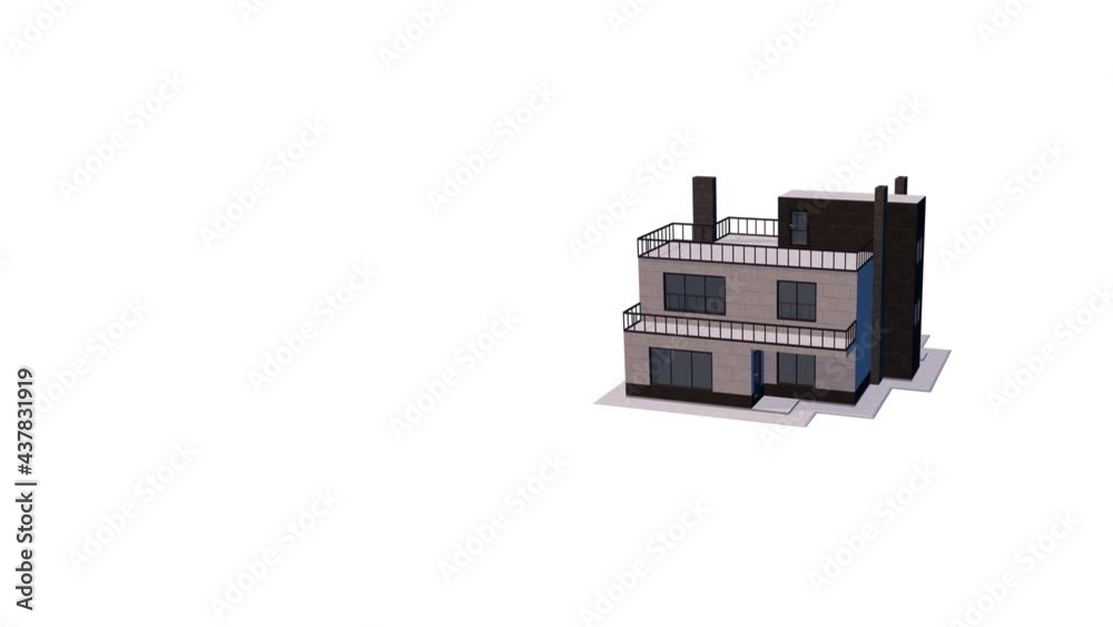 Video „Stages of the construction process of a concrete house with ...