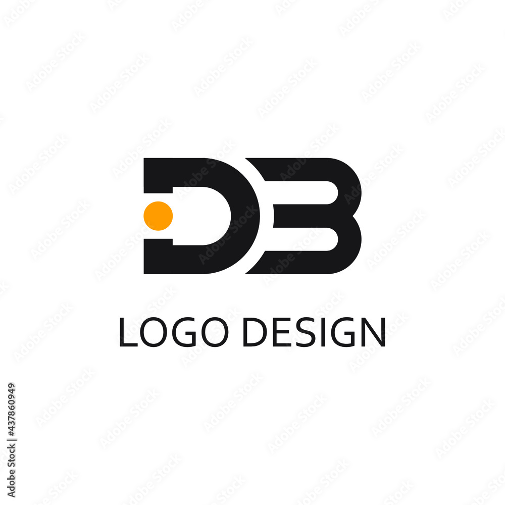 db letter for simple logo design Stock Vector | Adobe Stock