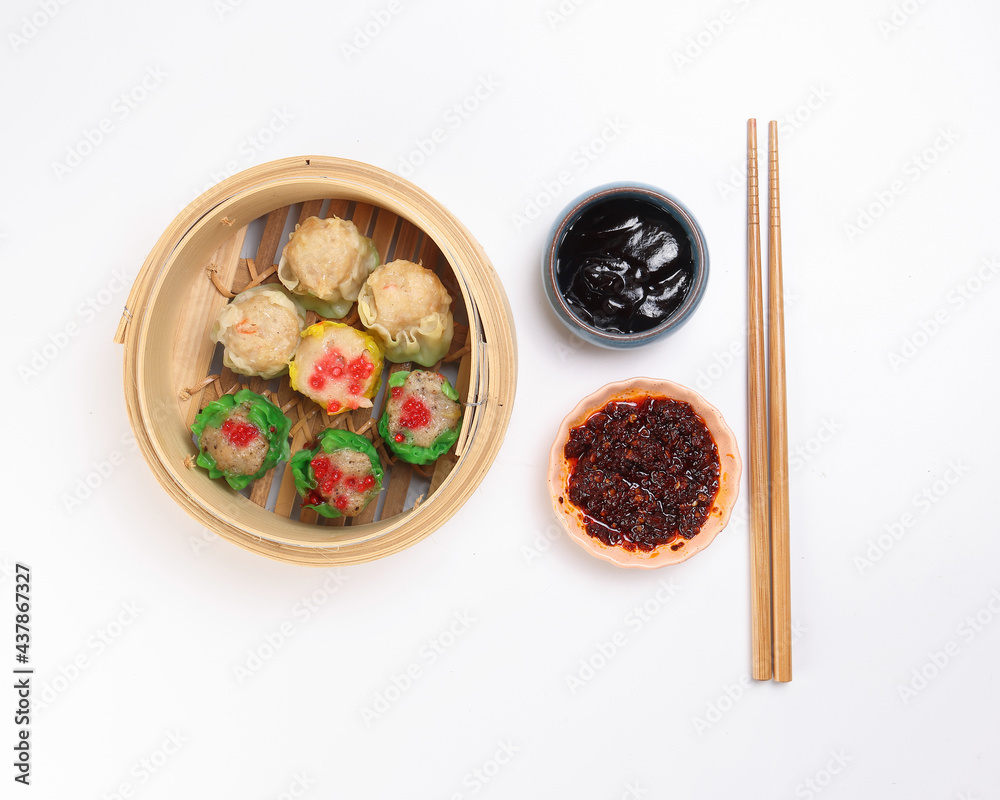Dumplings dim sum momo variety meat vegetable crab fish seafood sweet ...