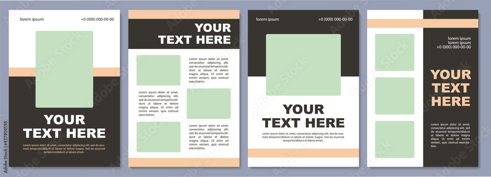 Promotional campaign brochure template. Sales promotions. Flyer ...